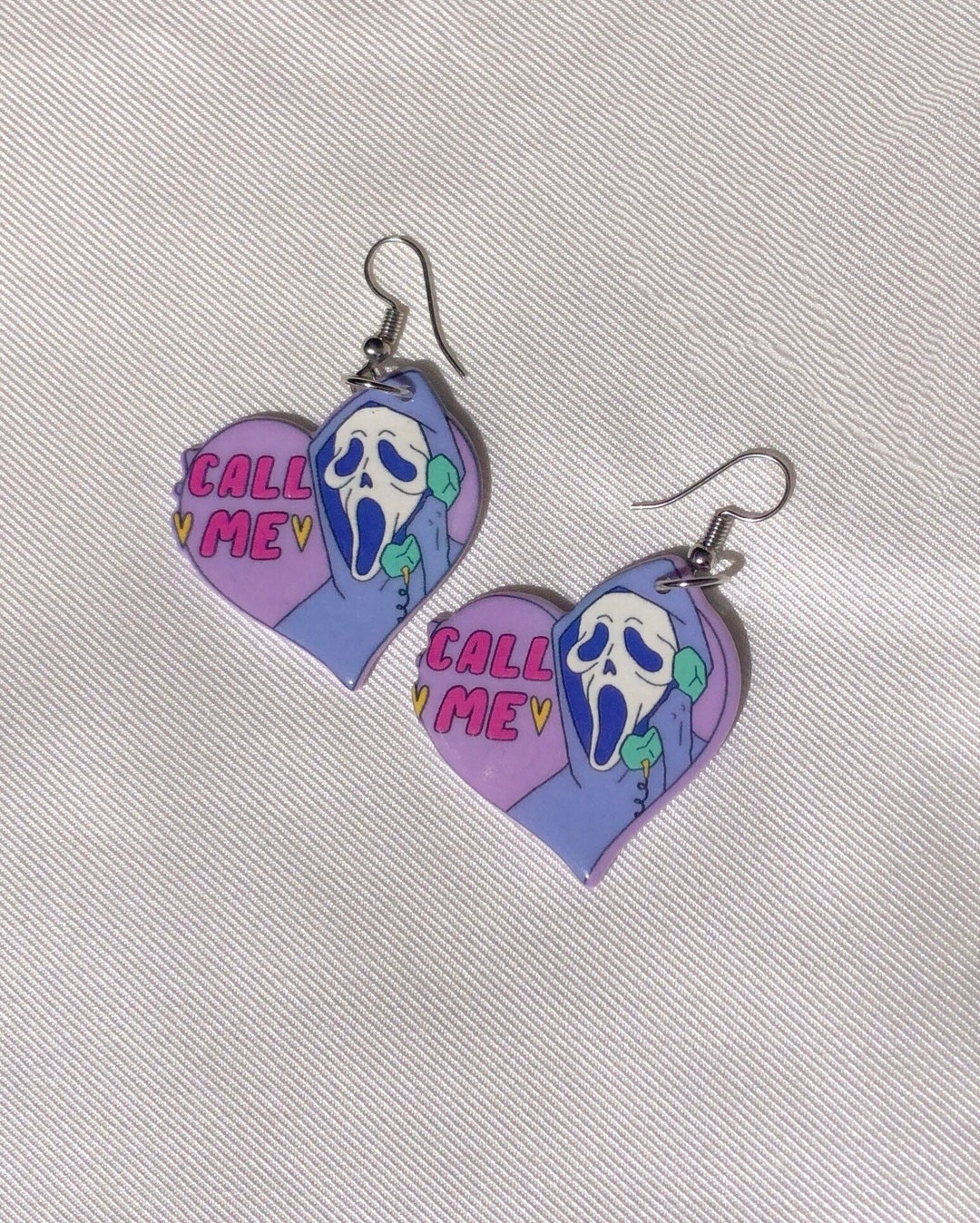 Scary Movie Icon Earrings, Acrylic Funny, Classic Horror Characters ...