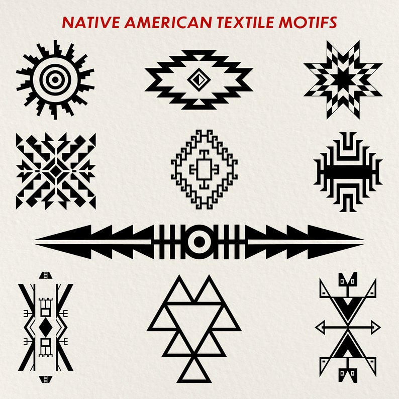 Native American 100 Symbols Bundle Png , Jpg , Pdf , Svg , Eps Files ...