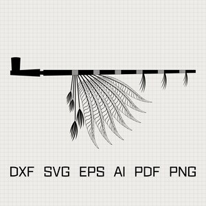 Peace Pipe Cut File Svg Dxf Eps Ai Pdf Png Files - Etsy
