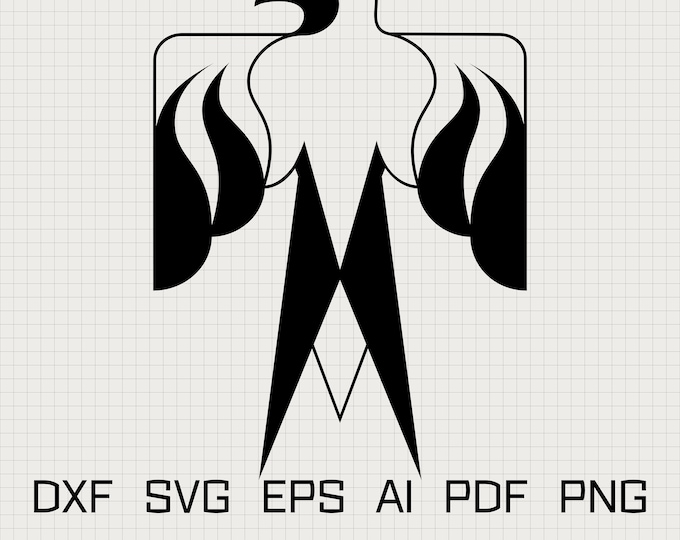 Native American Thunderbird Digital Files Svg Dxf Eps Png Silhouette ...