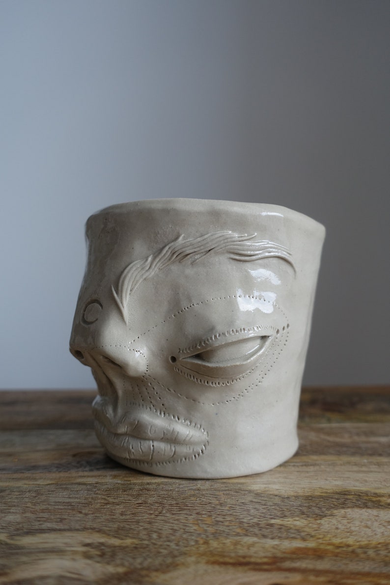 Heleena Weird Pot Unique Vase Head Face Planters Funny - Etsy