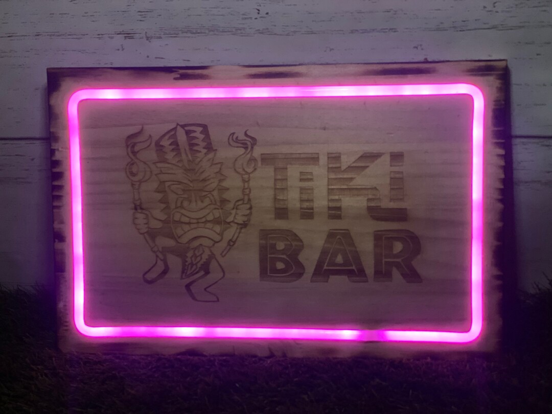 Tiki Bar Light up Sign - Etsy
