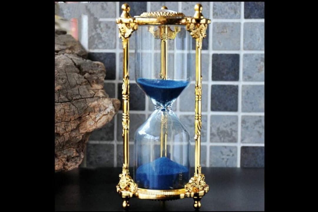 Antique Floral Decorative Hourglass Sand Timer,15 Minute Unique Vintage ...