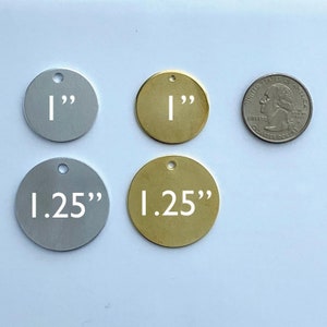 Simple Custom Hand Stamped Dog Tag Dog Tags for Dogs Pet Id - Etsy