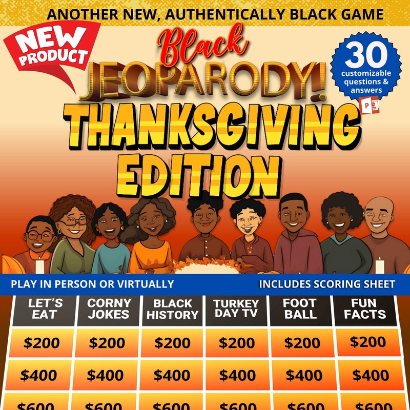Thanksgiving Jeopardy - Etsy