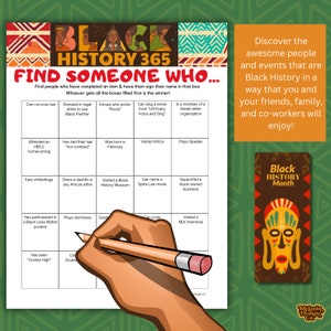 Black History Game - Find Someone Who... | Group Activity | Office ...