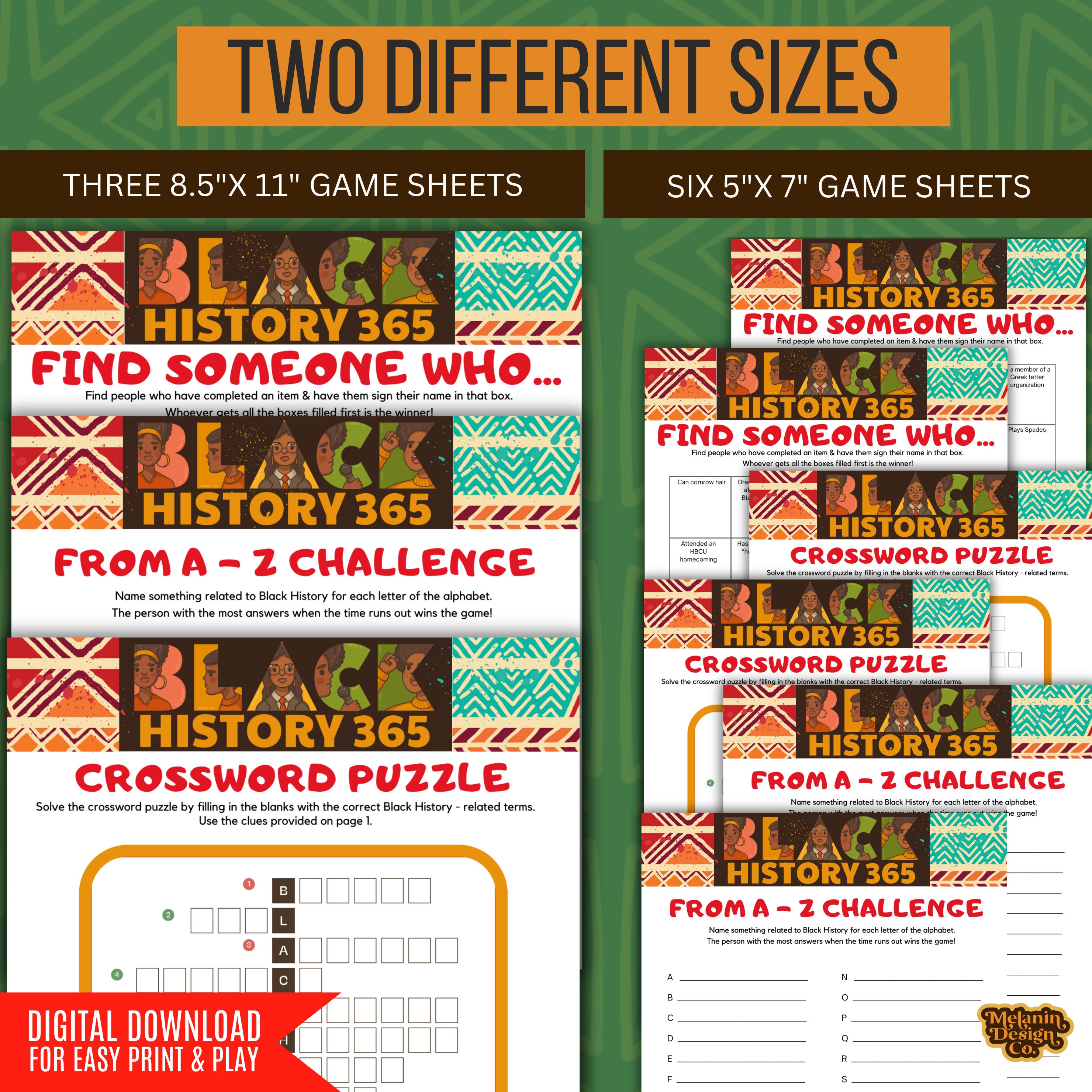 Black History 3 Game Bundle | Group Activity | Office Games | Printable ...