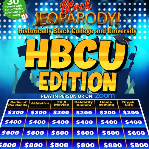 Black Jeoparody HBCU Edition Virtual Zoom Game - Etsy