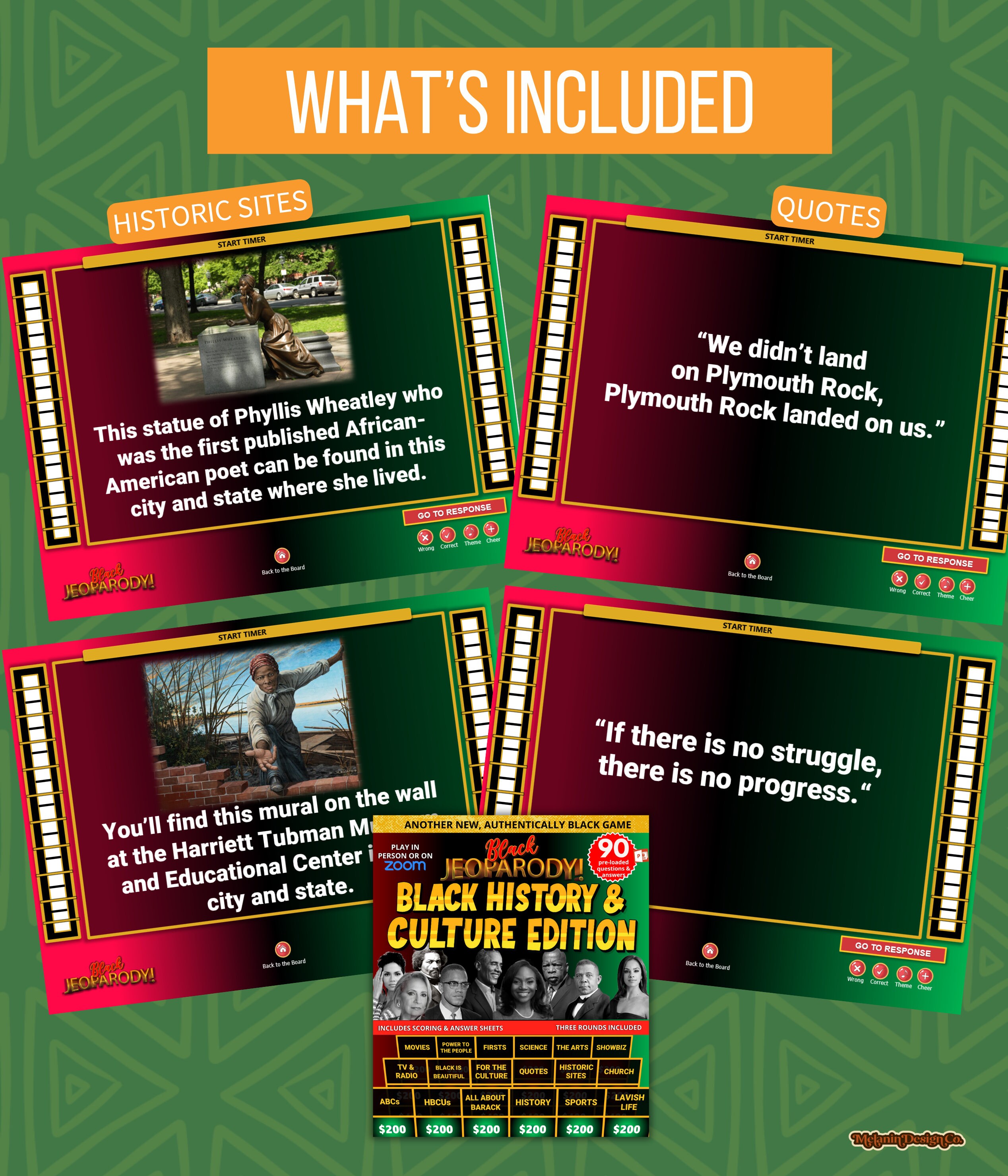 Black History ULTIMATE Game Bundle Black Jeoparody & 8 Printable Games ...