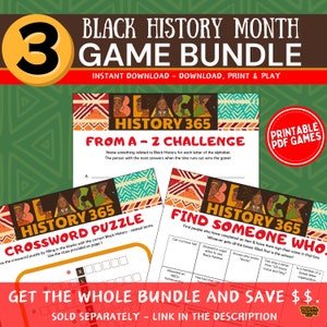 Black History Game - Find Someone Who... | Group Activity | Office ...