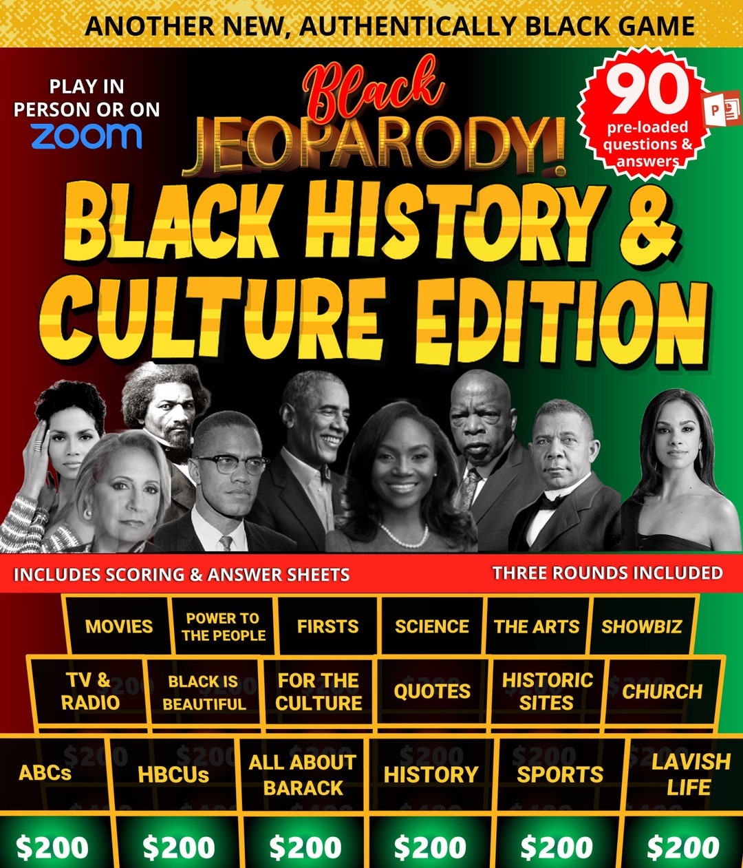 Black Jeoparody! - Black History and Culture Edition - Black History ...