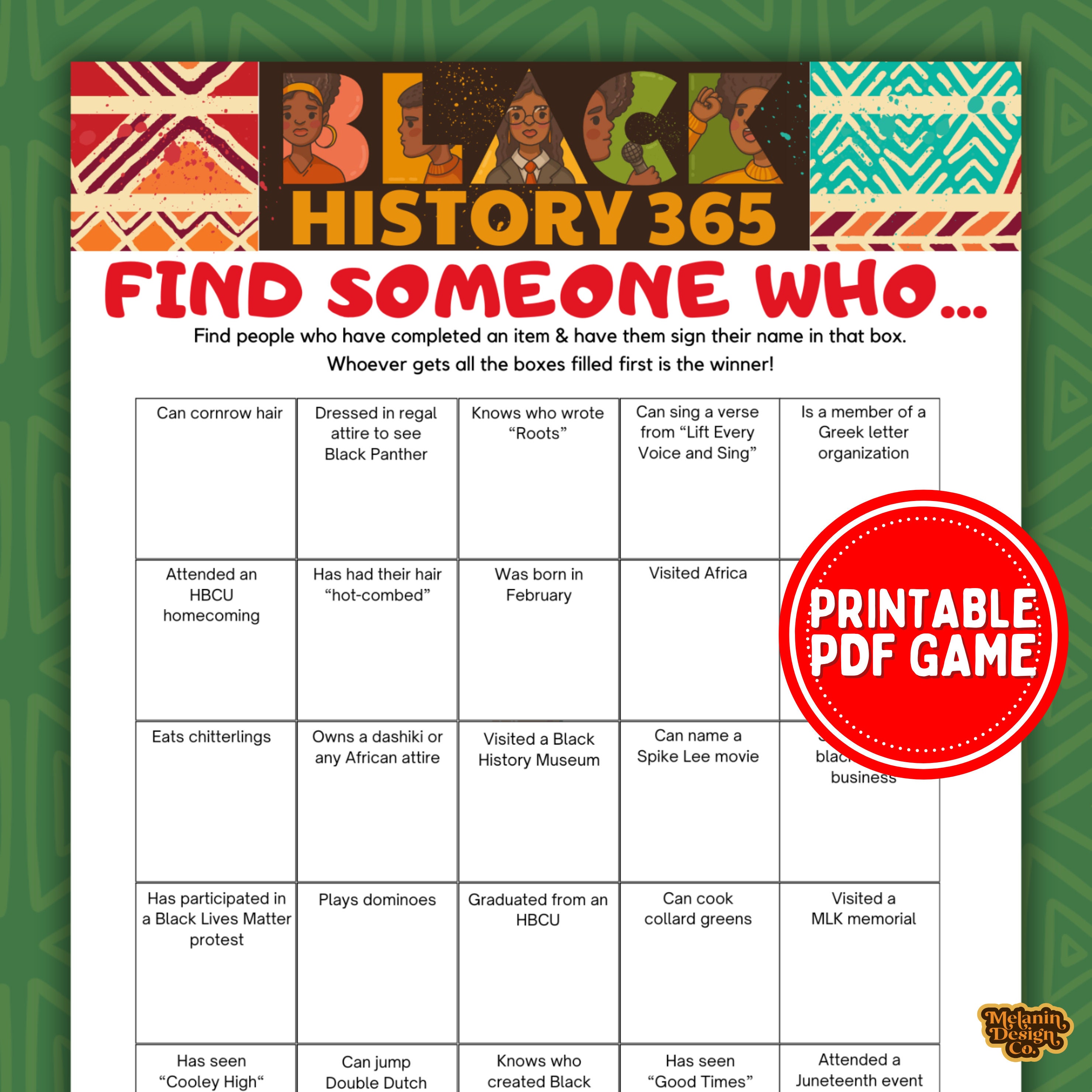 Black History 3 Game Bundle | Group Activity | Office Games | Printable ...