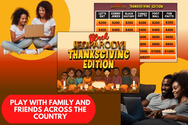 Black Jeoparody! - Thanksgiving Edition - Powerpoint Game - Family ...