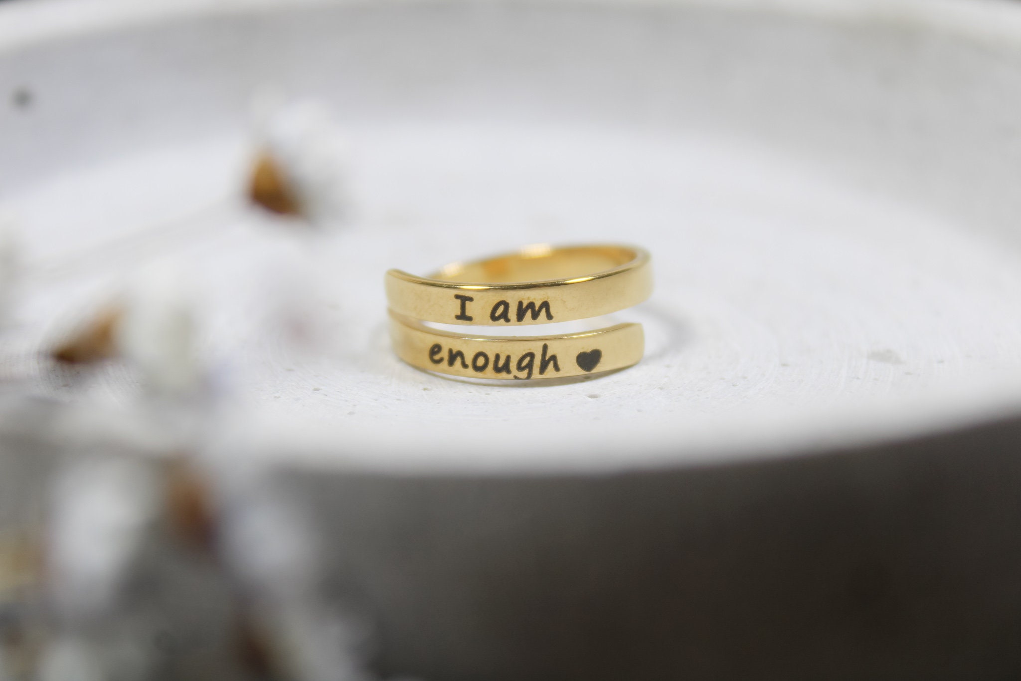 I am enough gold ring store