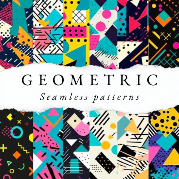Geometric Print - Etsy