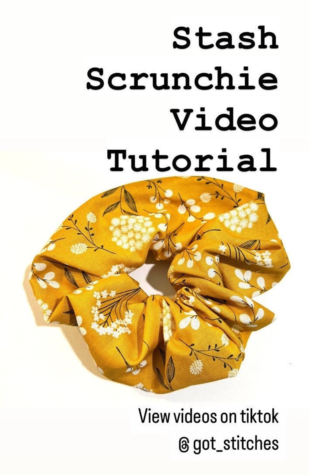 Stash Scrunchie (video Tutorial) Adult Size - Etsy