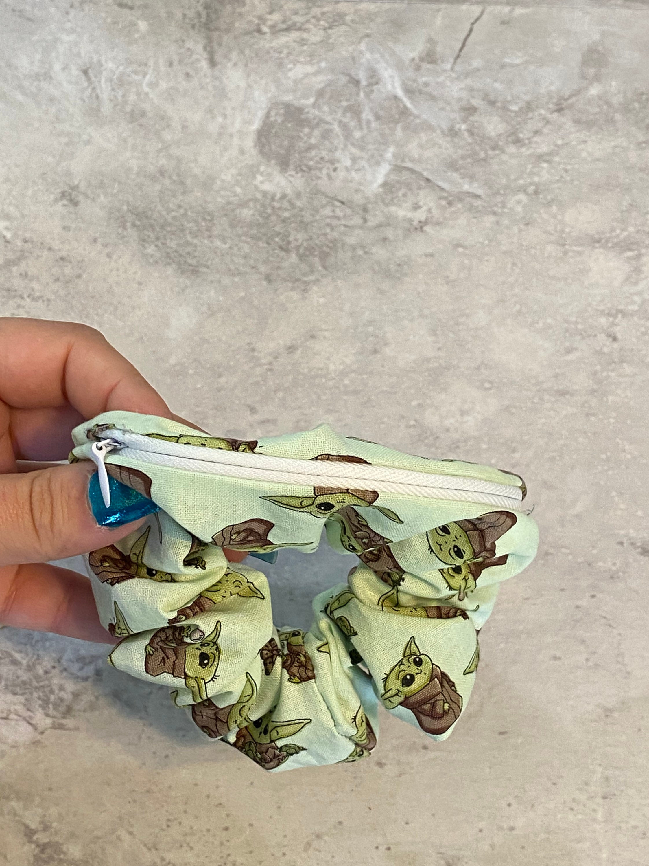 Stash scrunchies/zippered scrunchie | Etsy