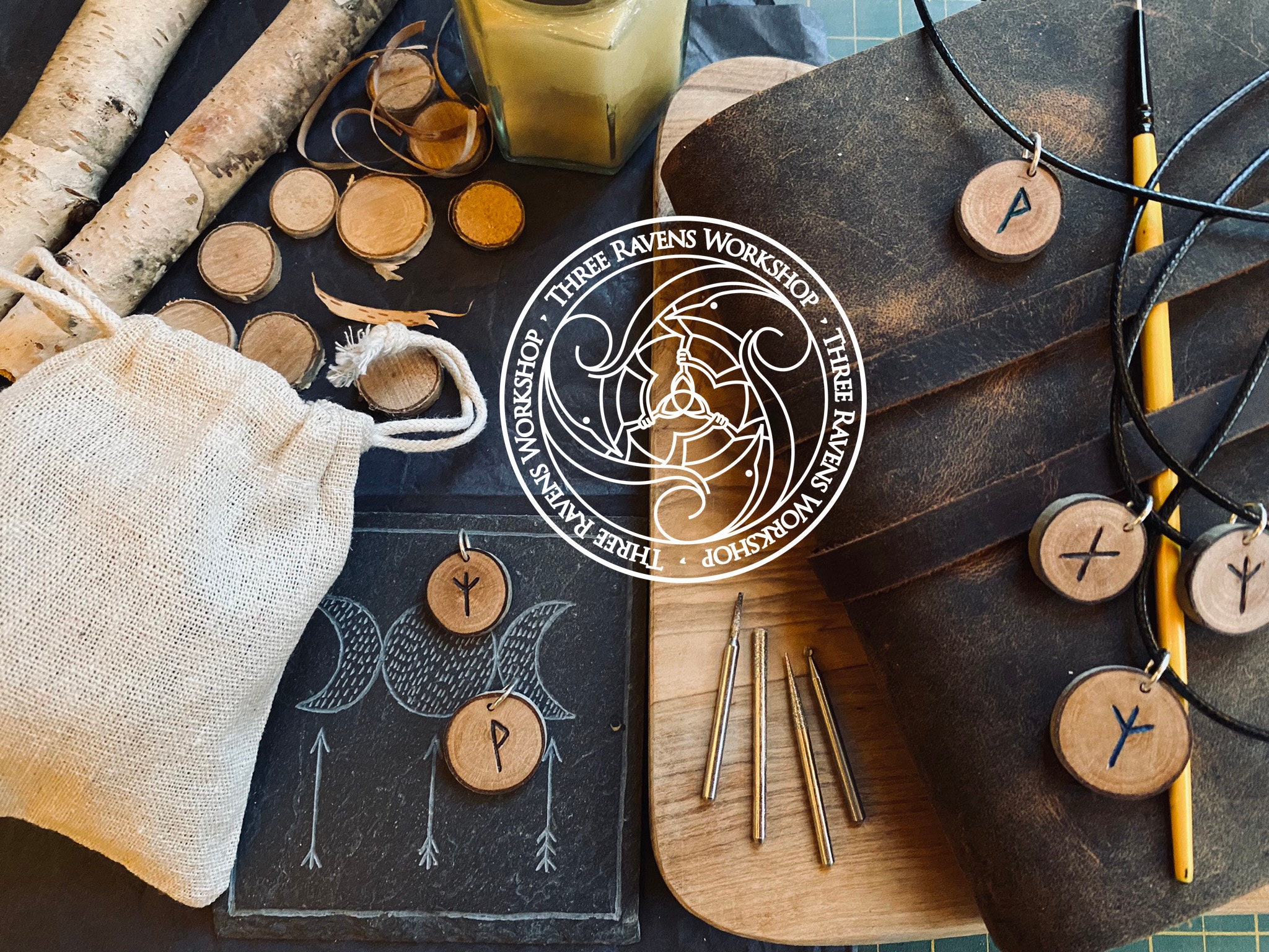 Fenrir Wolf & Moon Viking Norse Mythology Engraved Slate Coaster - Etsy