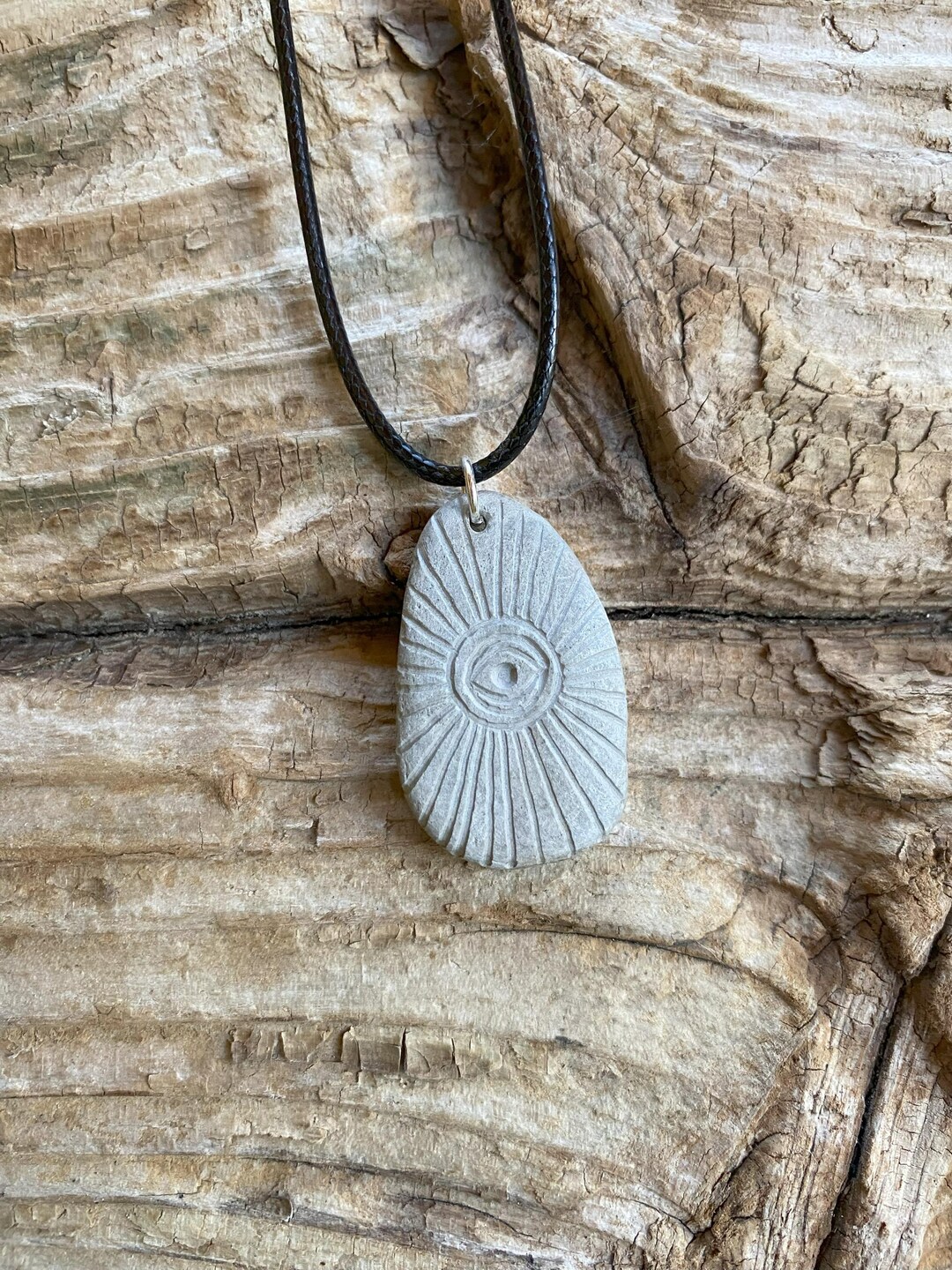 Sowilo Rune Life Force Nordic Viking Pendant Hand Engraved Stone - Etsy