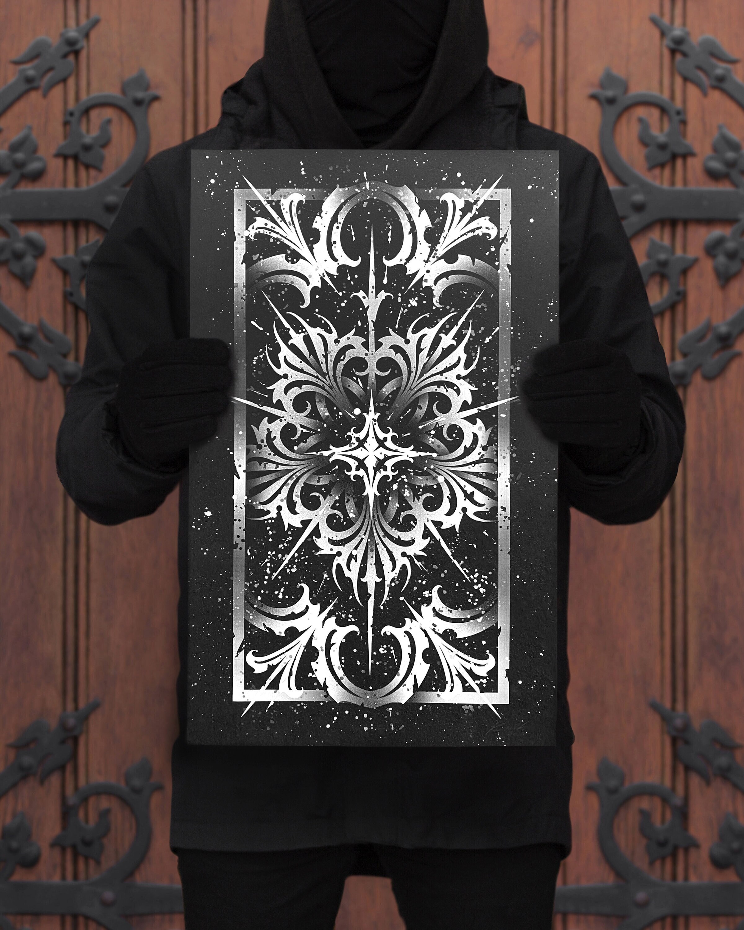 Ornamental Calligraphy Print 320x540mm - Etsy
