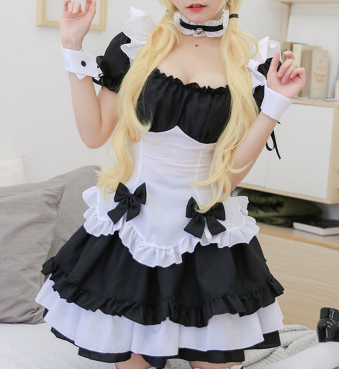 Sexy Cosplay Maid Costume Anime Women French Maid Outfit Dress Etsy