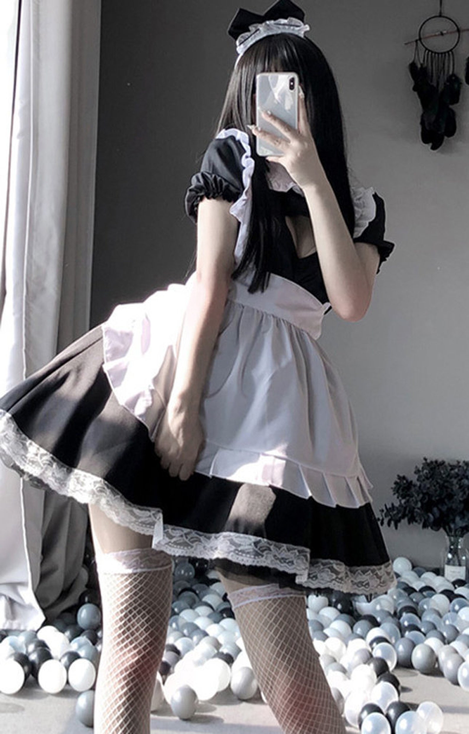 Sexy Cosplay Maid Costume Plus Size Women French Maid Outfit Etsy