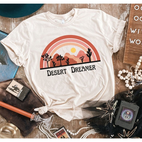 Desert Dreamer Tee Sunset Joshua Tree Gifts for Her - Etsy