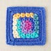 54 7 Colors Swirl Square Motif | Granny Square | Jasmine Stitch Square ...