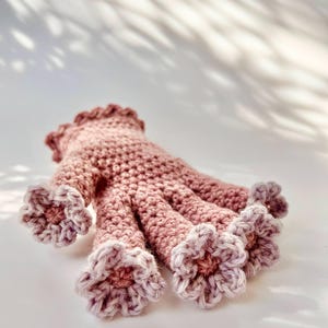 Flower Bouquet Gloves | Crochet Gloves - Etsy