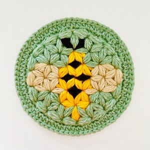 113 Bee Round Square Motif | Crochet Pattern | Jasmine Stitch | Crochet ...