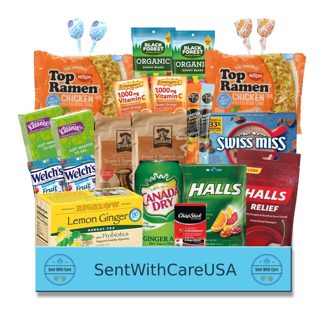 Sick Care Package Get Well Soon Care Package Flu & COVID Care Package ...