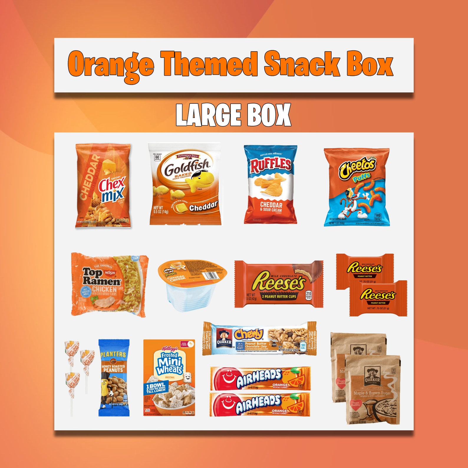 Orange Gift Box Orange You Glad Its Summer Orange Snack - Etsy