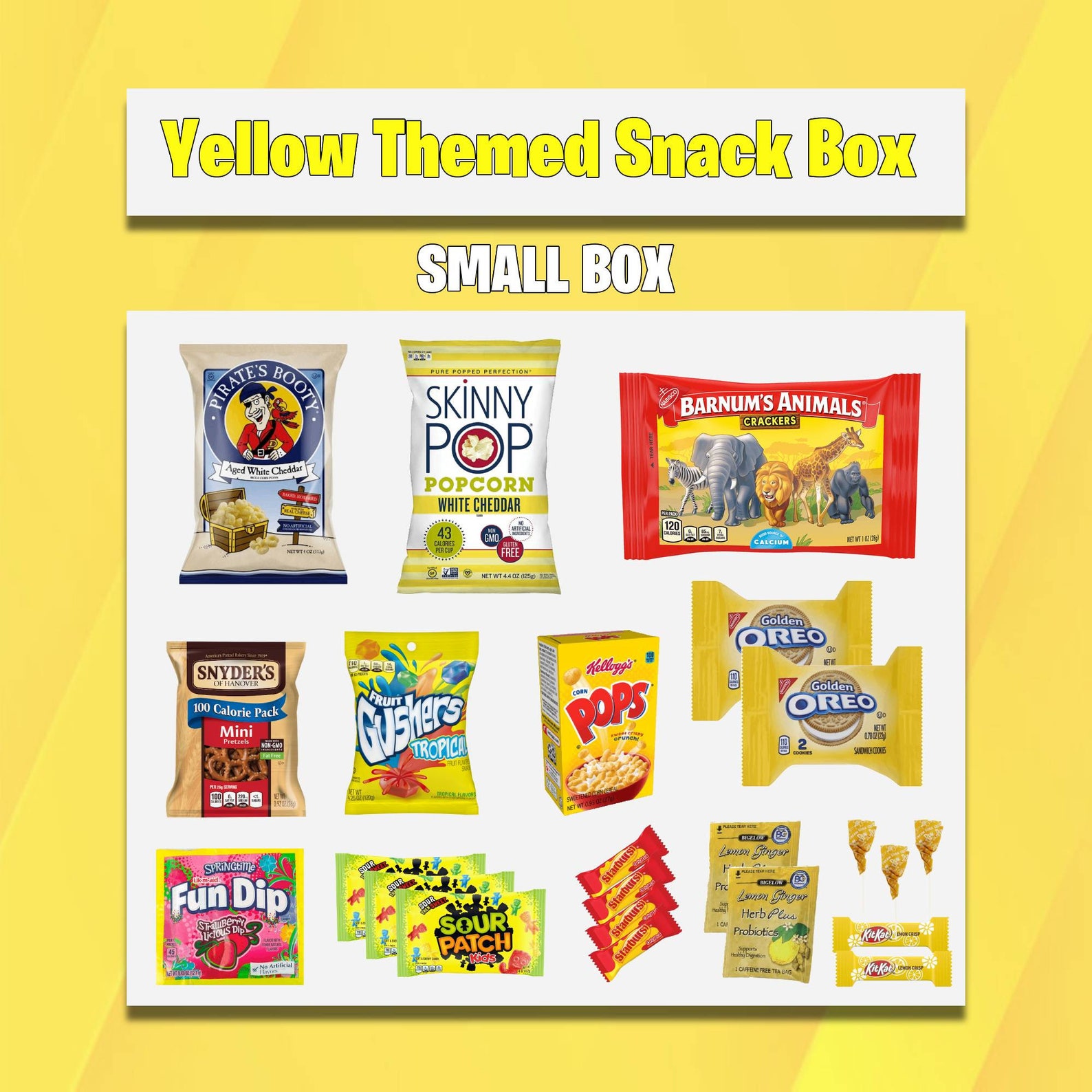 Box of Sunshine Snacks Yellow Gift Box Sunshine Box Snack - Etsy