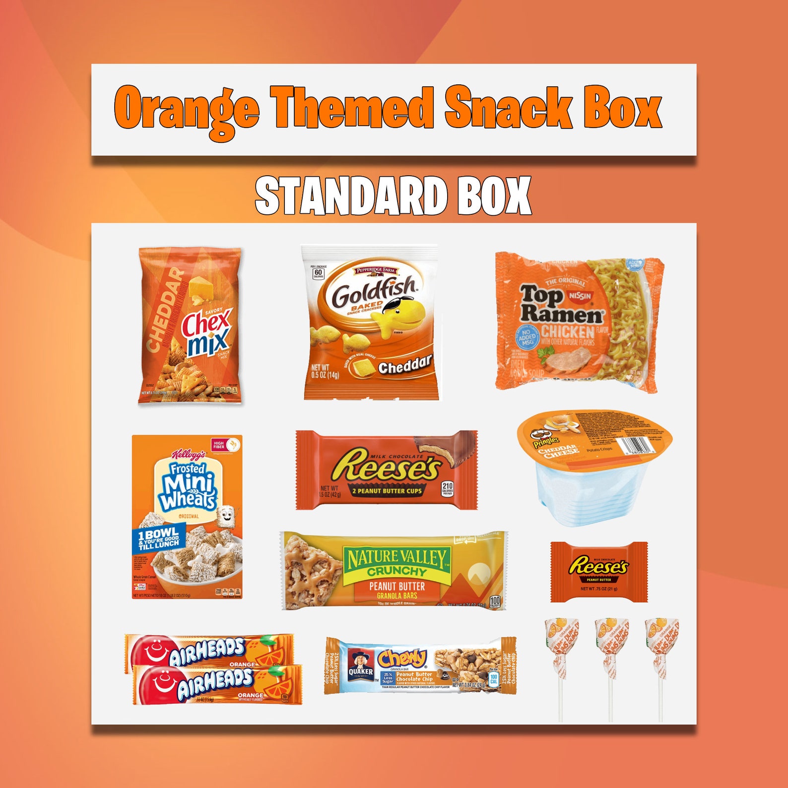 Orange Gift Box Orange You Glad Its Summer Orange Snack Box Care ...