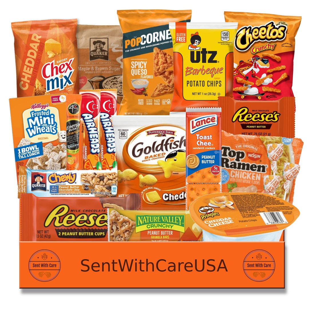 Orange Gift Box Orange You Glad Its Summer Orange Snack Box Care ...