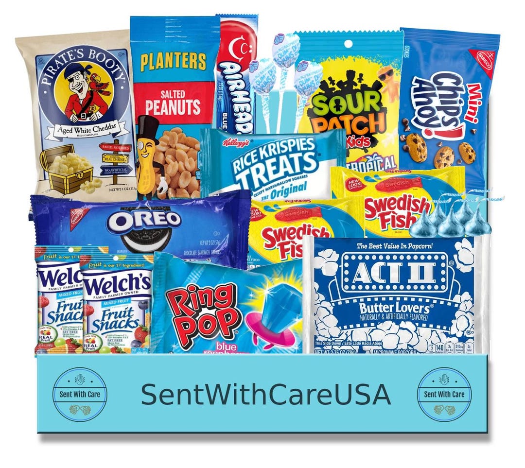 Color Themed Snack Box | Color Party Gift | Out of the Blue Gift | Red ...