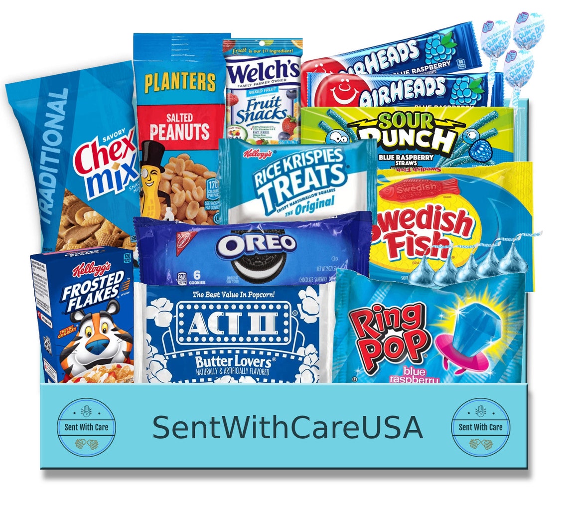 Color Themed Snack Box Red Yellow Blue Orange Green | Etsy