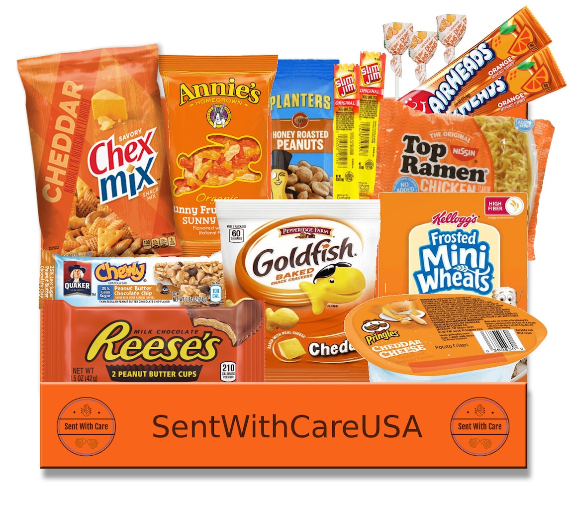 Color temático snack box / rojo amarillo azul naranja | Etsy