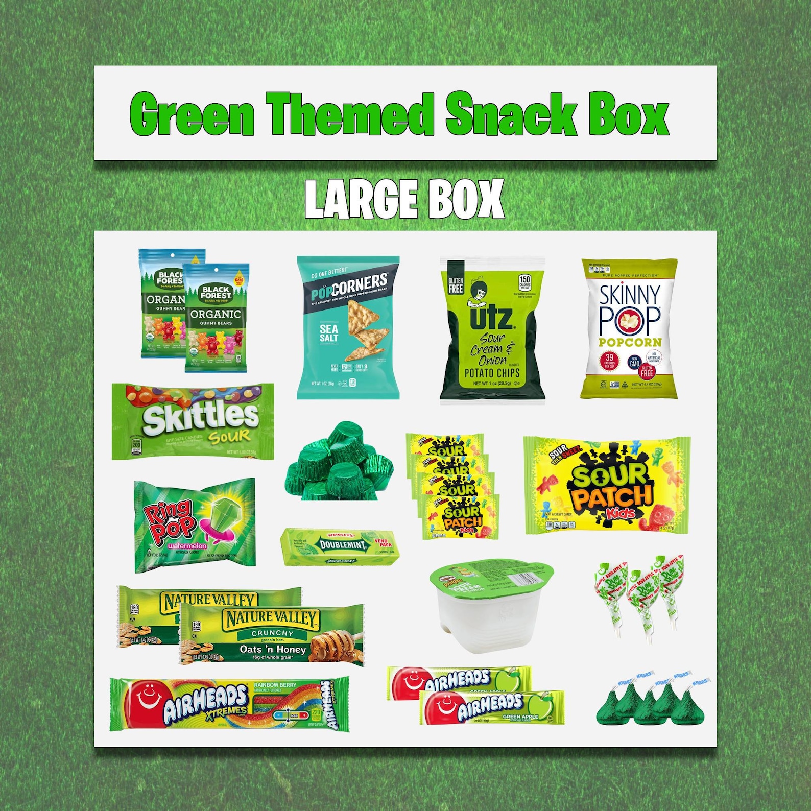Green Gifts Box Green Snacks Care Package Gift Box Irish - Etsy