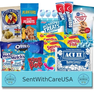 Blue Snacks Blue Snack Box Out of the Blue Gift Box Blue Gift Ideas ...