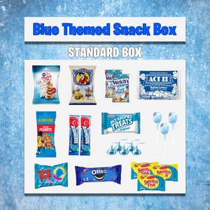 Blue Snacks Blue Snack Box Out of the Blue Gift Box Blue Gift Ideas ...