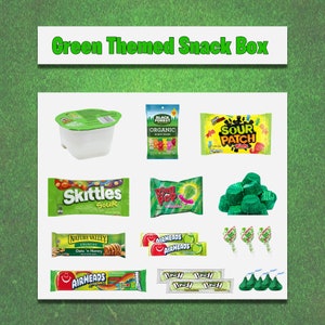 Green Gifts Box Green Snacks Care Package Gift Box Irish | Etsy