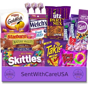 Purple Gift Box Purple Themed Snack Care Package Thinking of You Easter ...