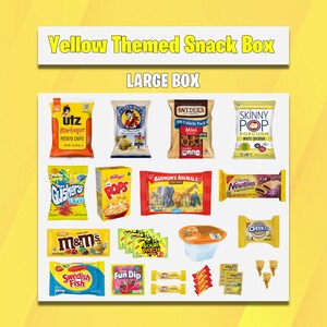 Box of Sunshine Snacks Yellow Gift Box Sunshine Box Snack Care Package ...