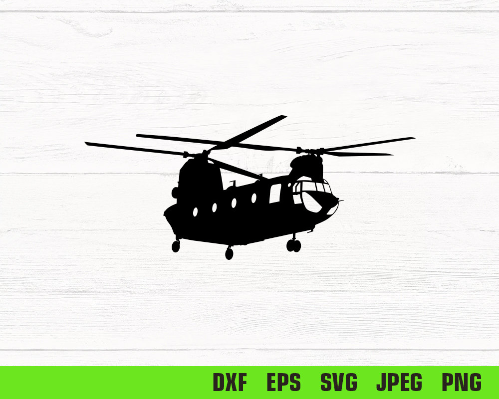 CH-47 Chinook SVG file for Cricut EPS dxf png | Etsy