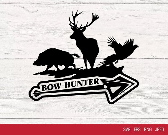 Bow hunter svg Archery bow hunting sublimation print for | Etsy