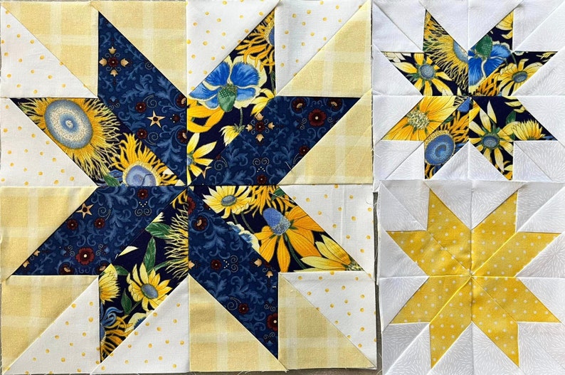 BLOCK 15 Mix and Match 9" Foundation Paper Piecing Quilt Block Pattern ...