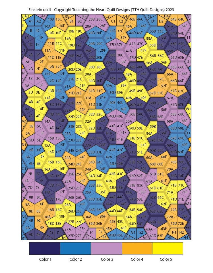 Einstein Tile / Einstein Shape Quilt Pattern - PDF Only (***READ FULL ...