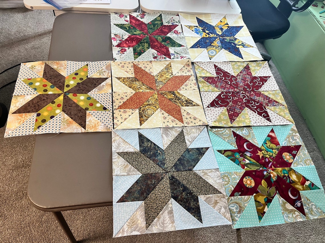 BLOCK 15 Mix and Match 9" Foundation Paper Piecing Quilt Block Pattern ...