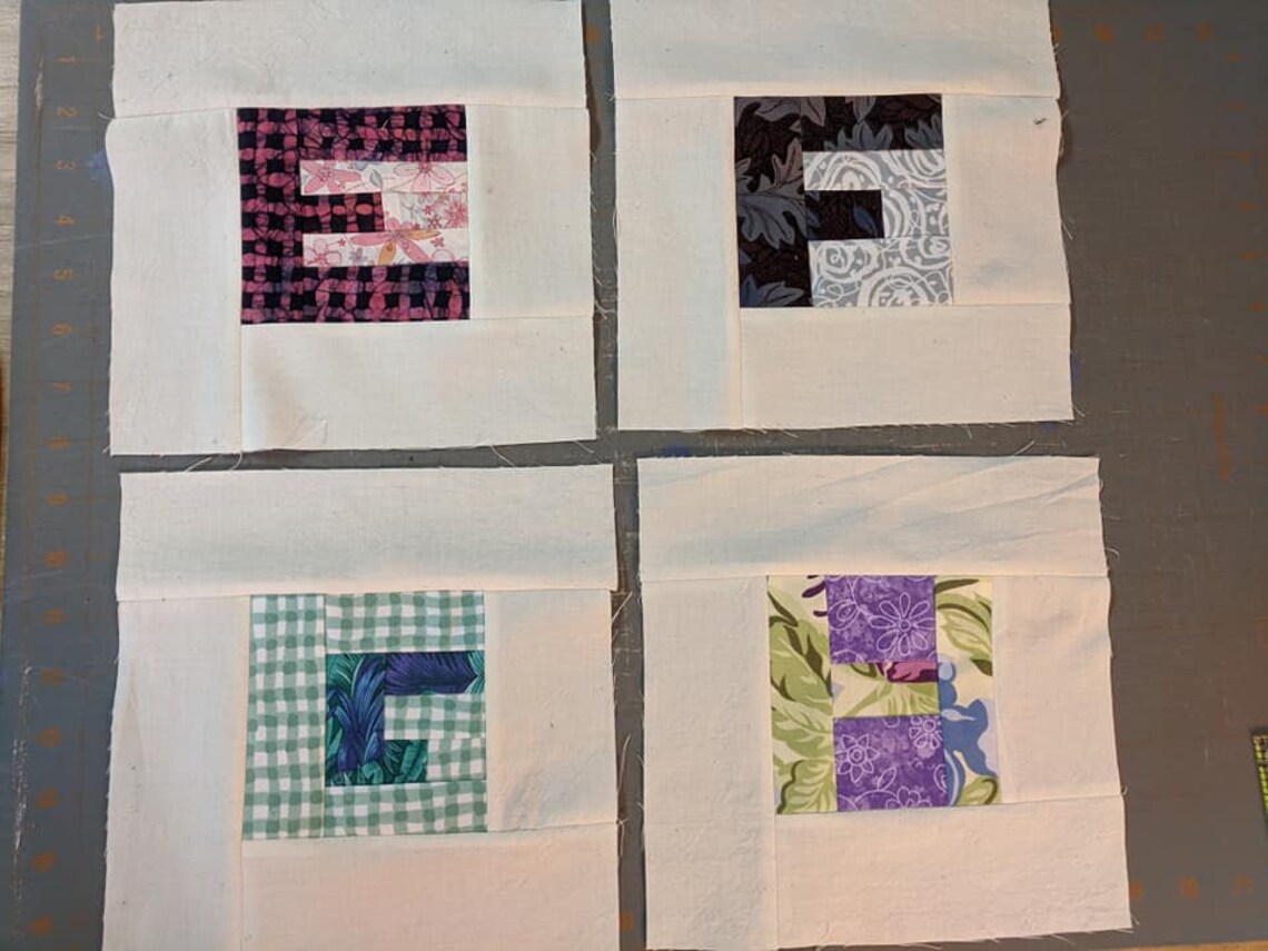 PDF PATTERNS 4 Block Letters Foundation Paper Piecing Full English ...